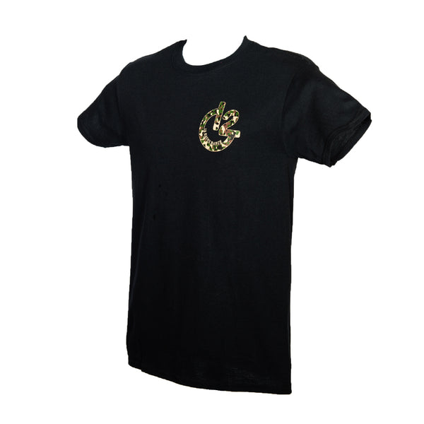 12 Gauge Ranch Black with Camo Short Sleeve T-Shirt – 12 Gauge Ranch Ranch